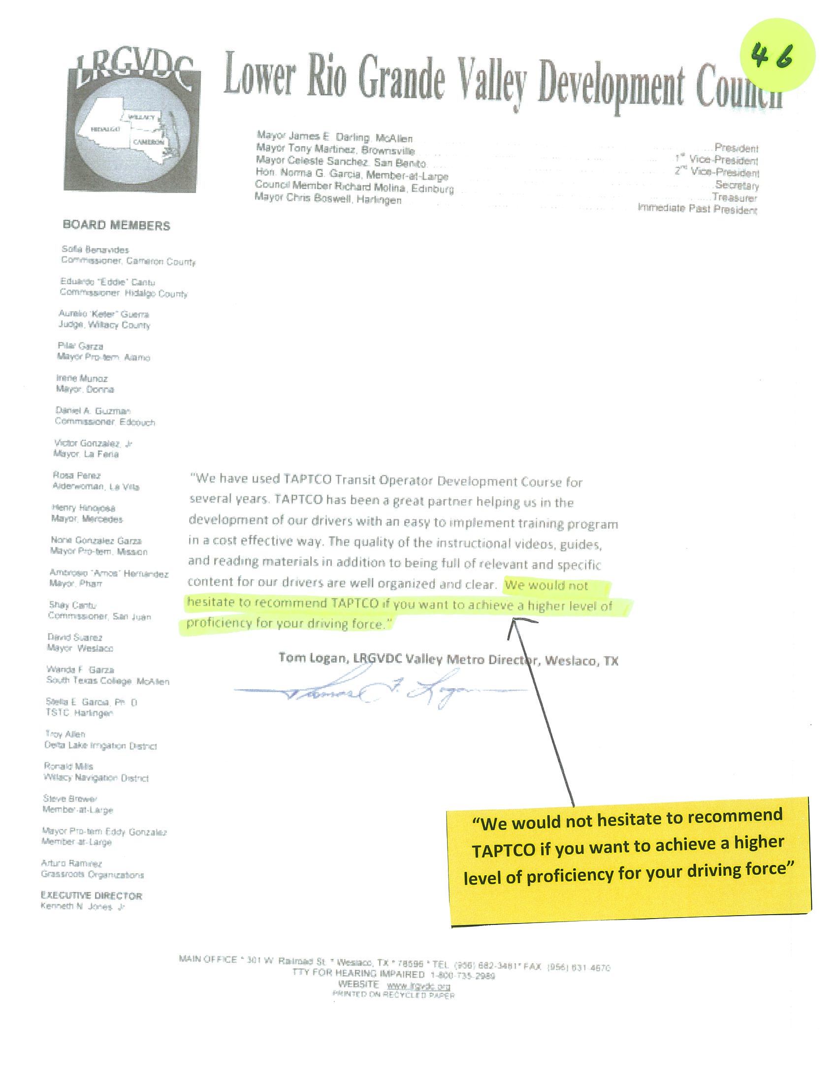 Dozens of testimonials from our customers