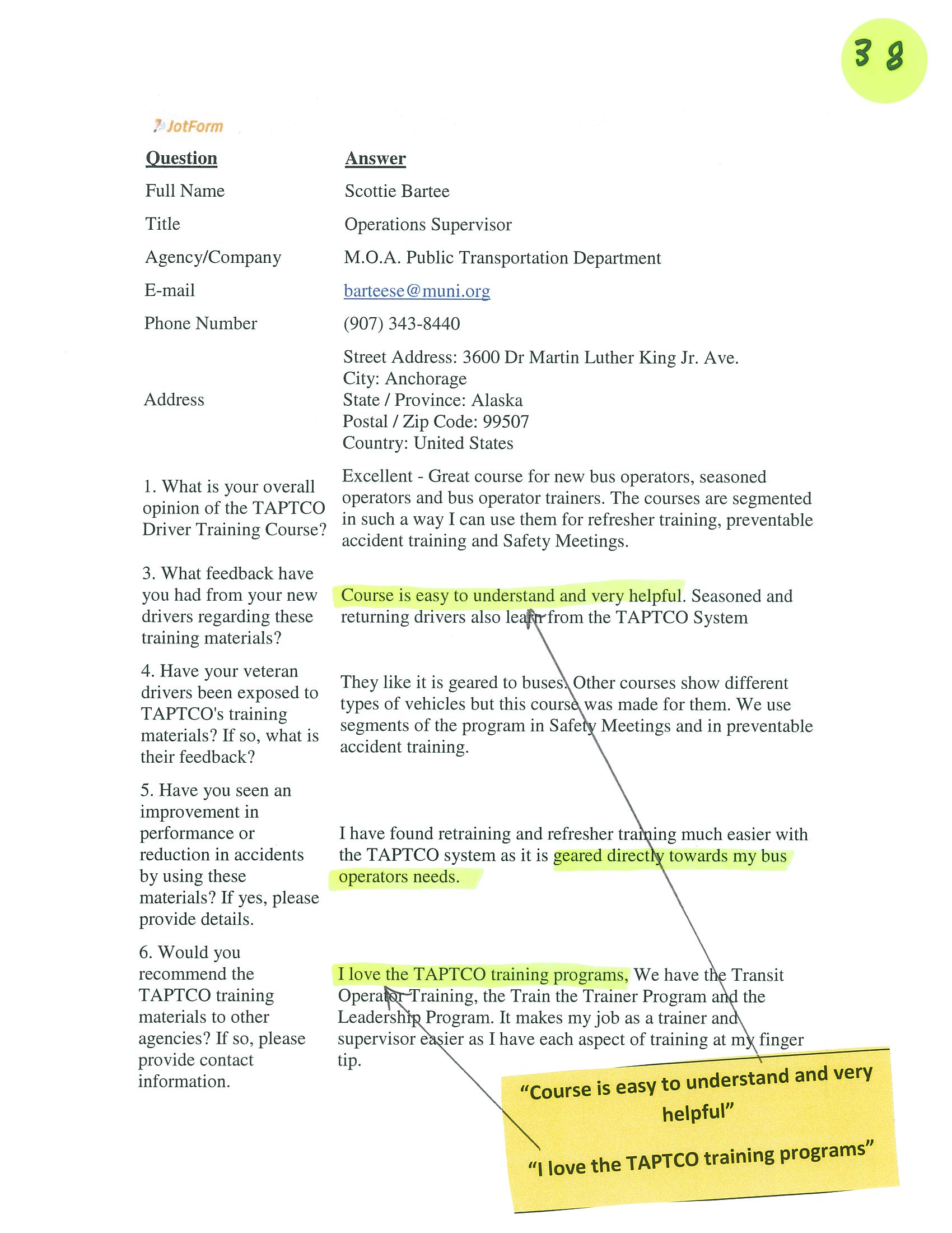 Dozens of testimonials from our customers