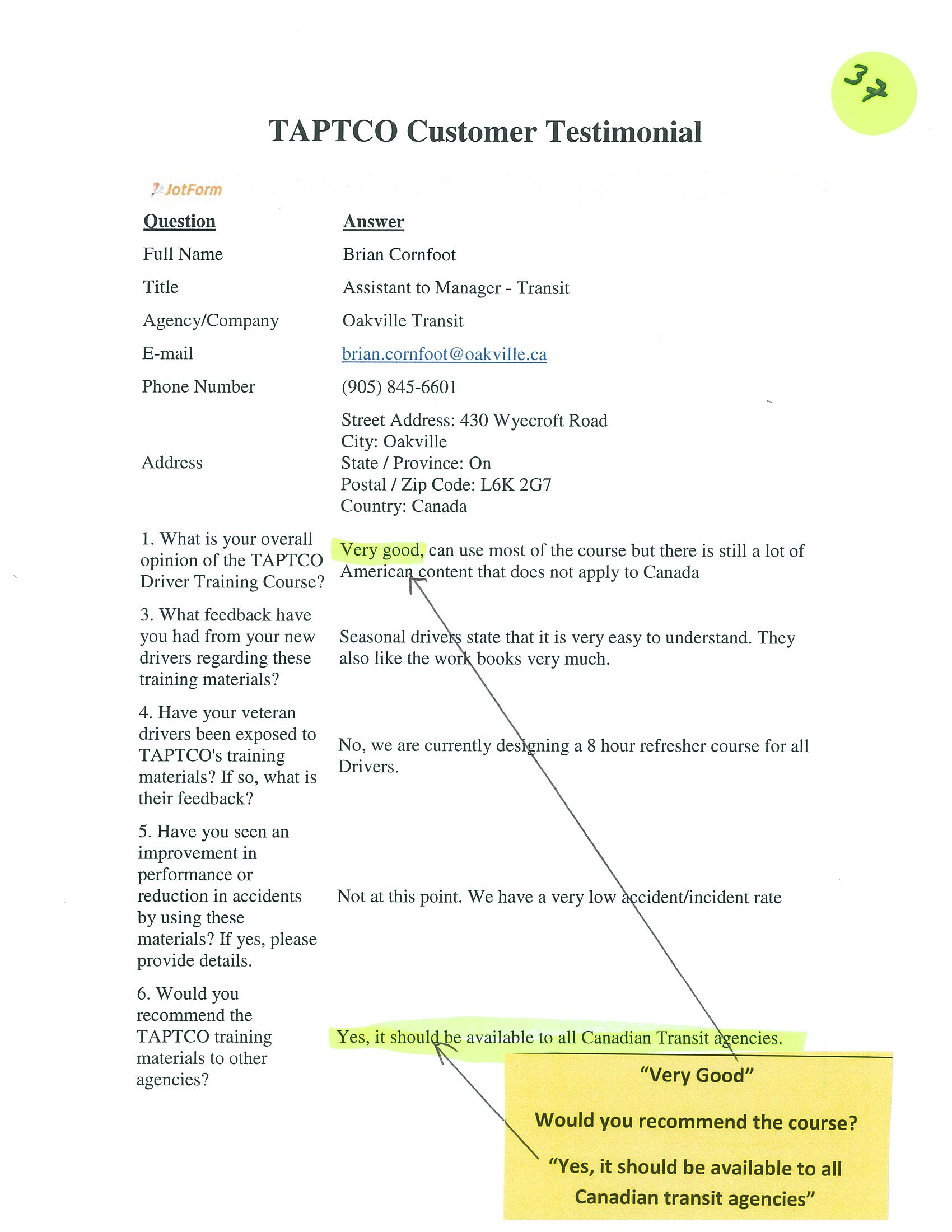 Dozens of testimonials from our customers