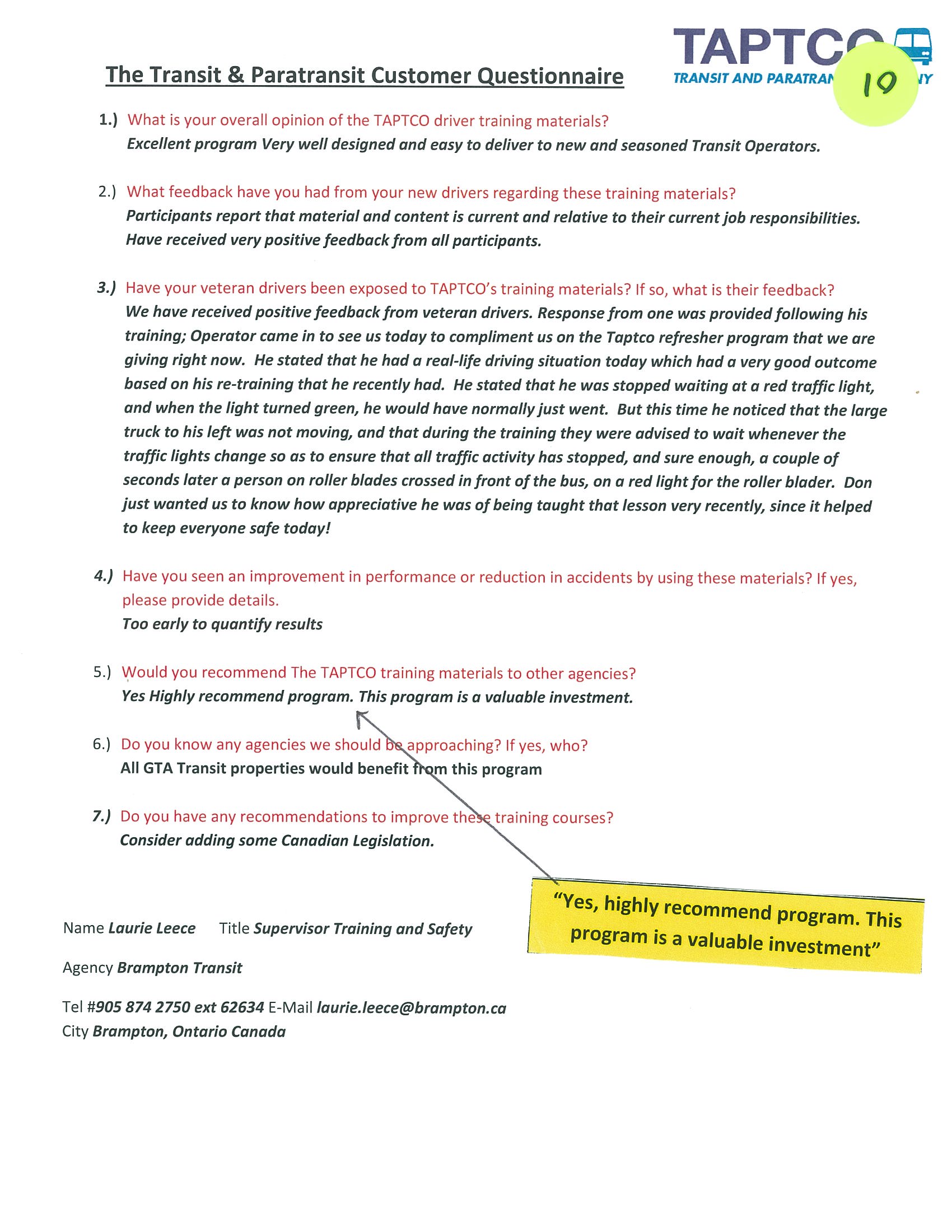 Dozens of testimonials from our customers